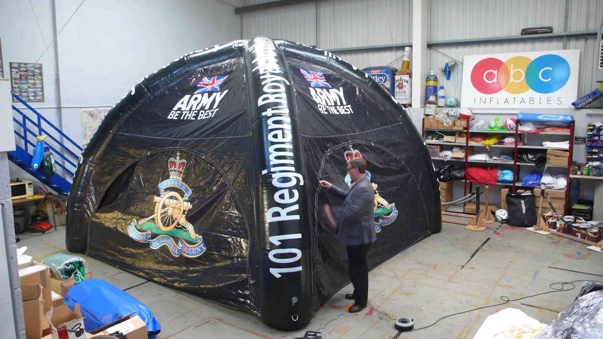 Inflatable Tents for the British Army - ABC Inflatables