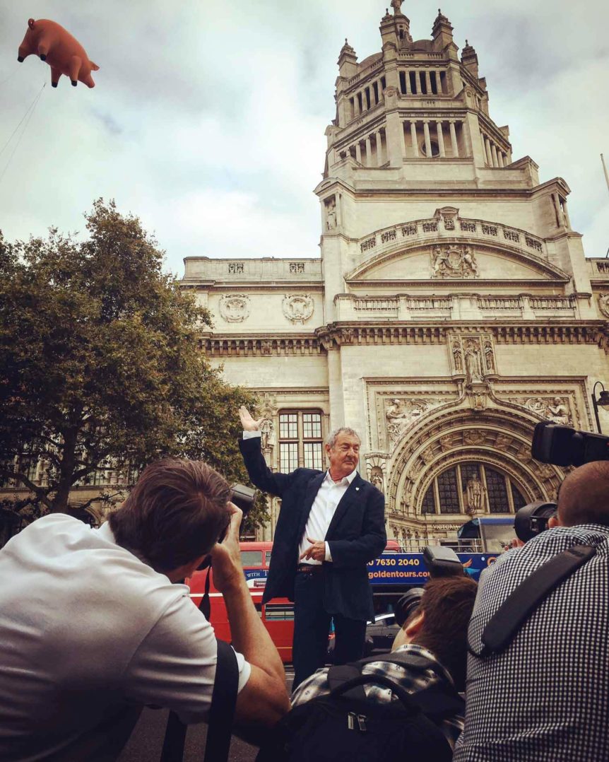 Pink Floyd Pig Giant Inflatable by ABC Flies with Nick Mason